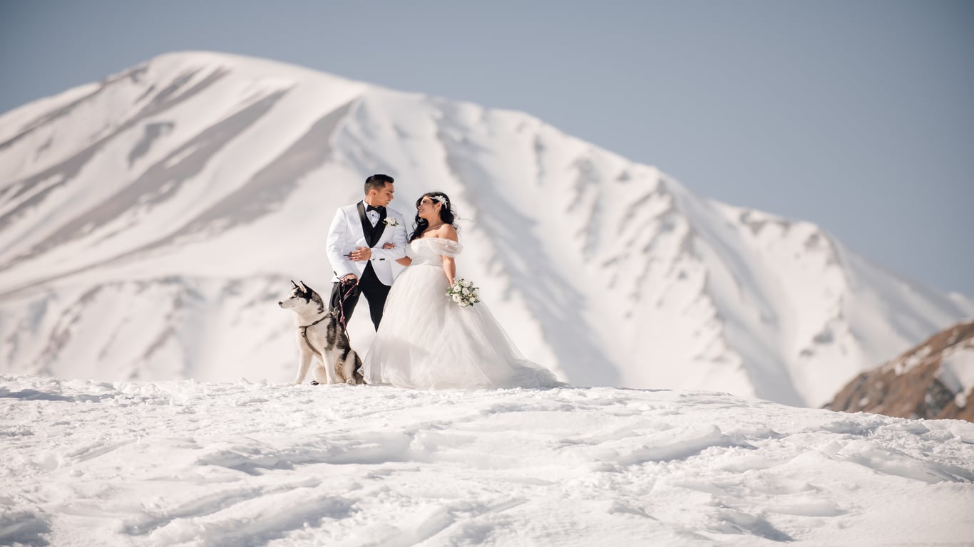 Winter wedding in Gudauri, Georgia for Qatar expats - Easy Wedding Qatar